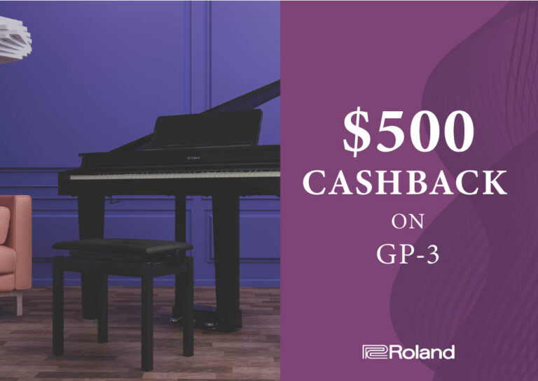 Roland GP3 Grand Piano with seat Polished Ebony (GP3PE) - Cash Back ...